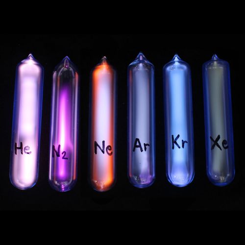 Set of 6 Gas Tubes for Physics Experiments | xUmp