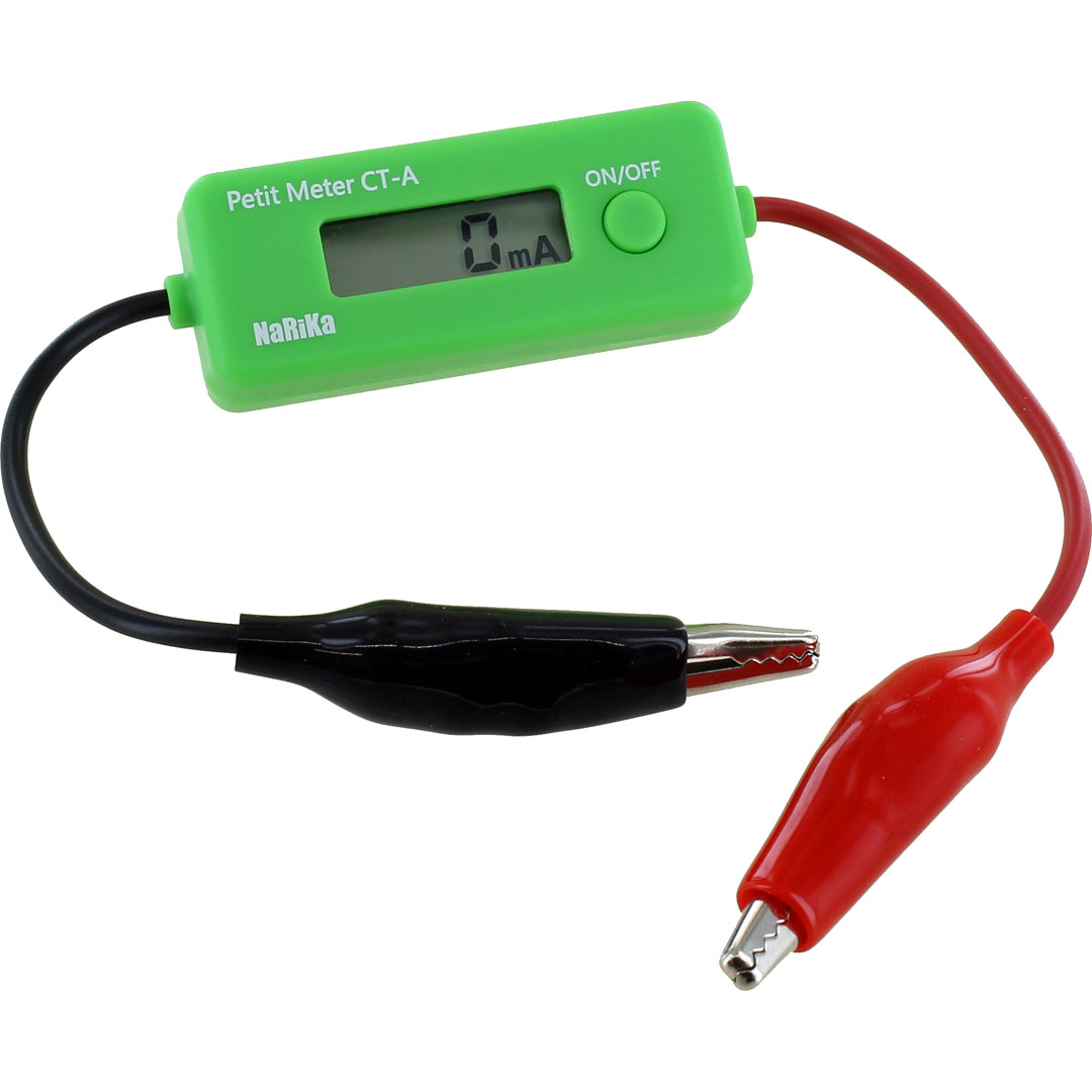 Inline Digital DC Ammeter - up to 3A - with Alligator Clips - Crabee | xUmp
