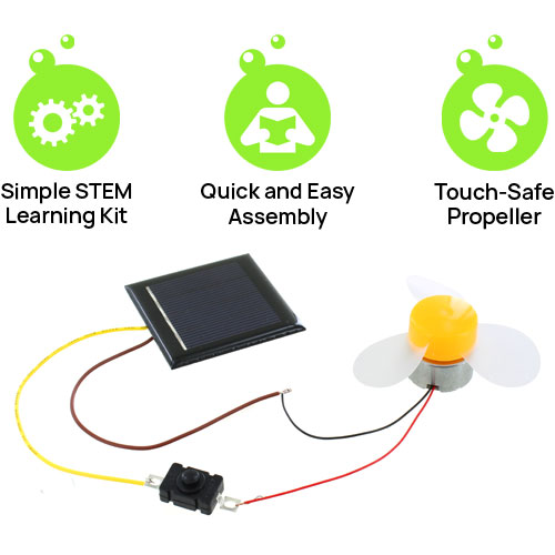 Solar & Battery Fan DIY STEM Kit | xUmp